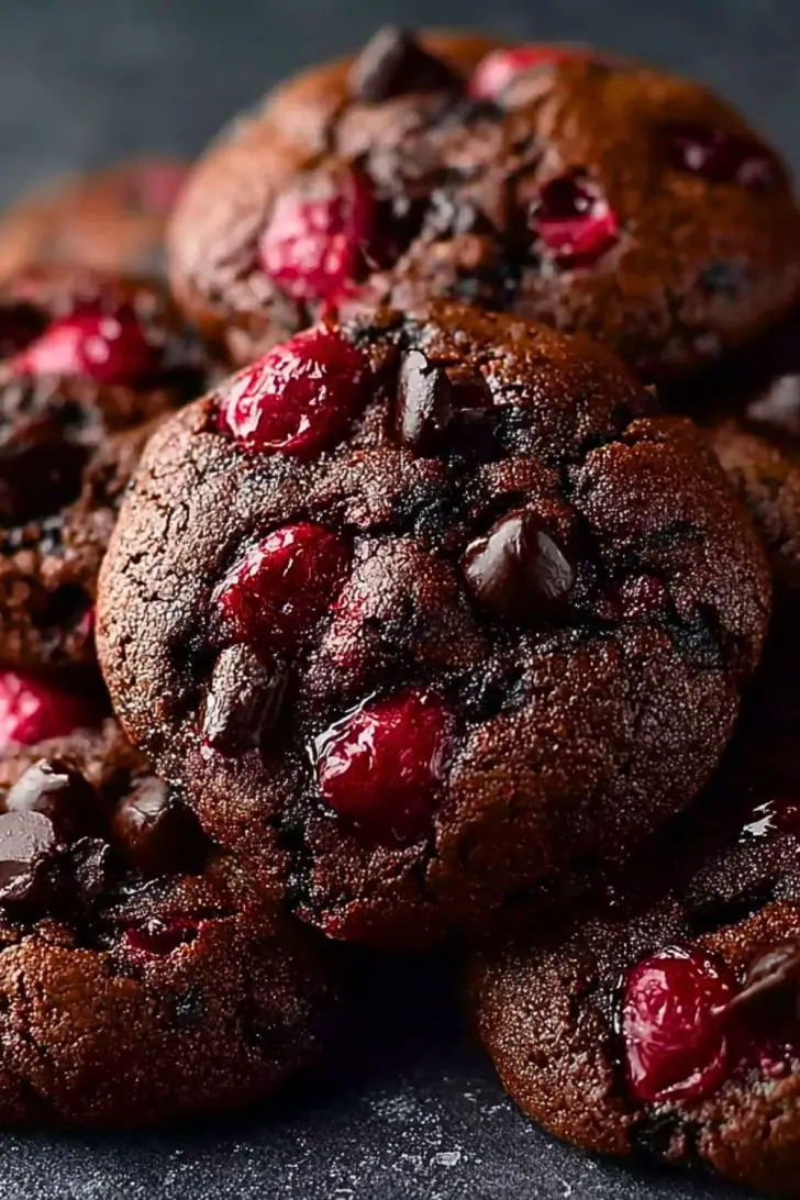 Chocolate Cherry Cookies - Cook Craze