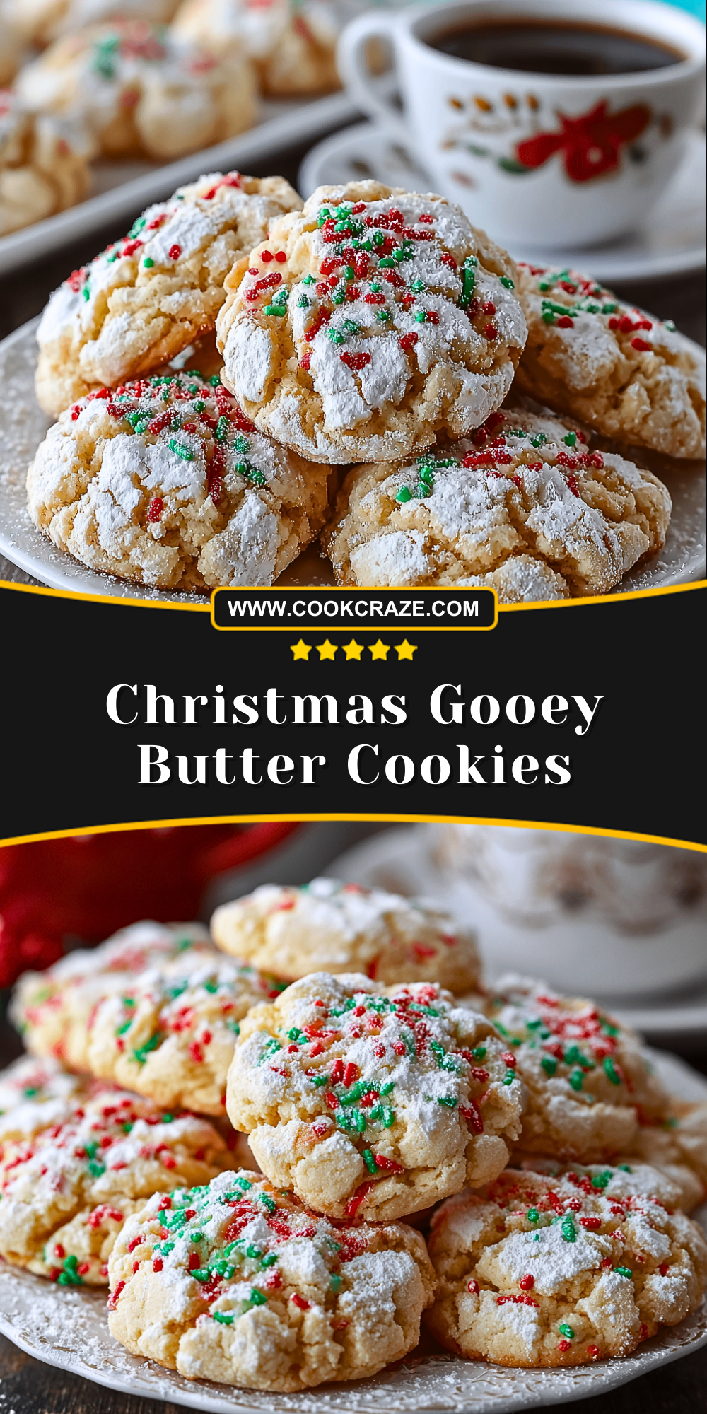 Christmas Gooey Butter Cookies - Cook Craze