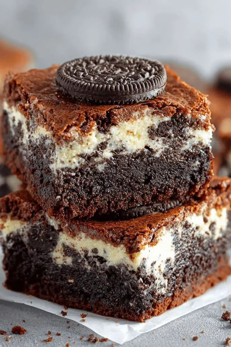 Cookies and Cream Brownies - Cook Craze