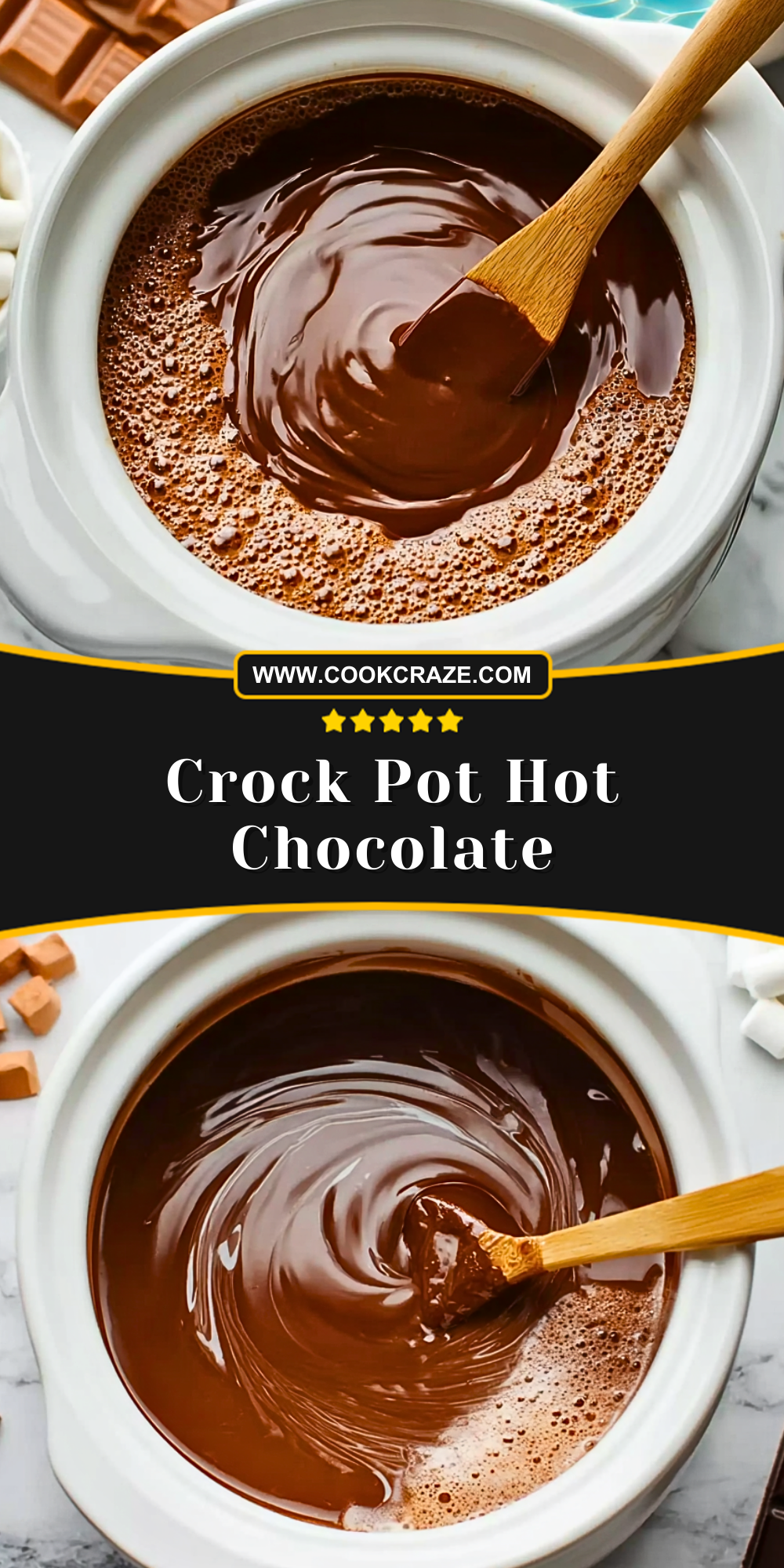 Crock Pot Hot Chocolate - Cook Craze