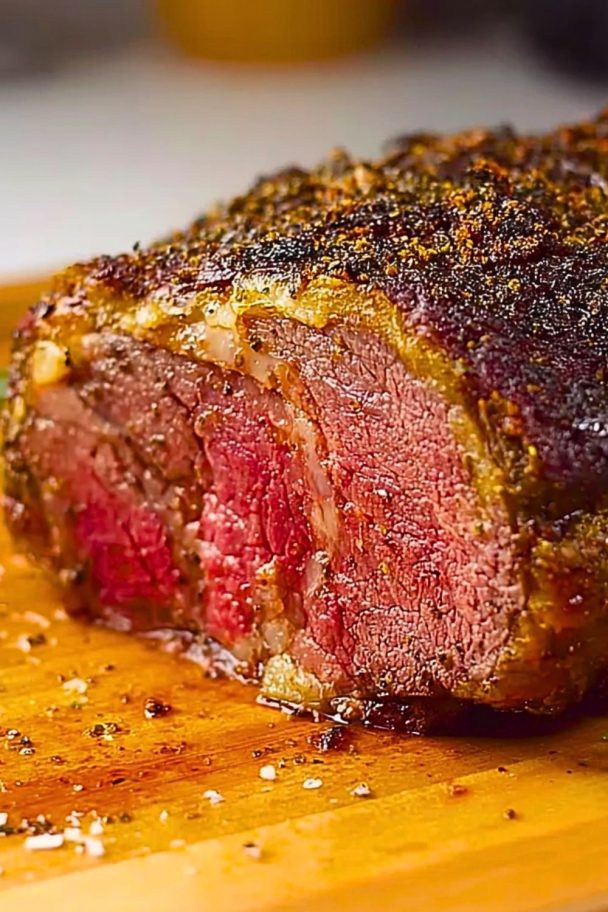 Easy Medium Rare Oven Roasted Prime Rib - Cook Craze