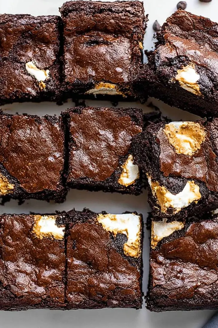 Fluffernutter Brownies - Cook Craze