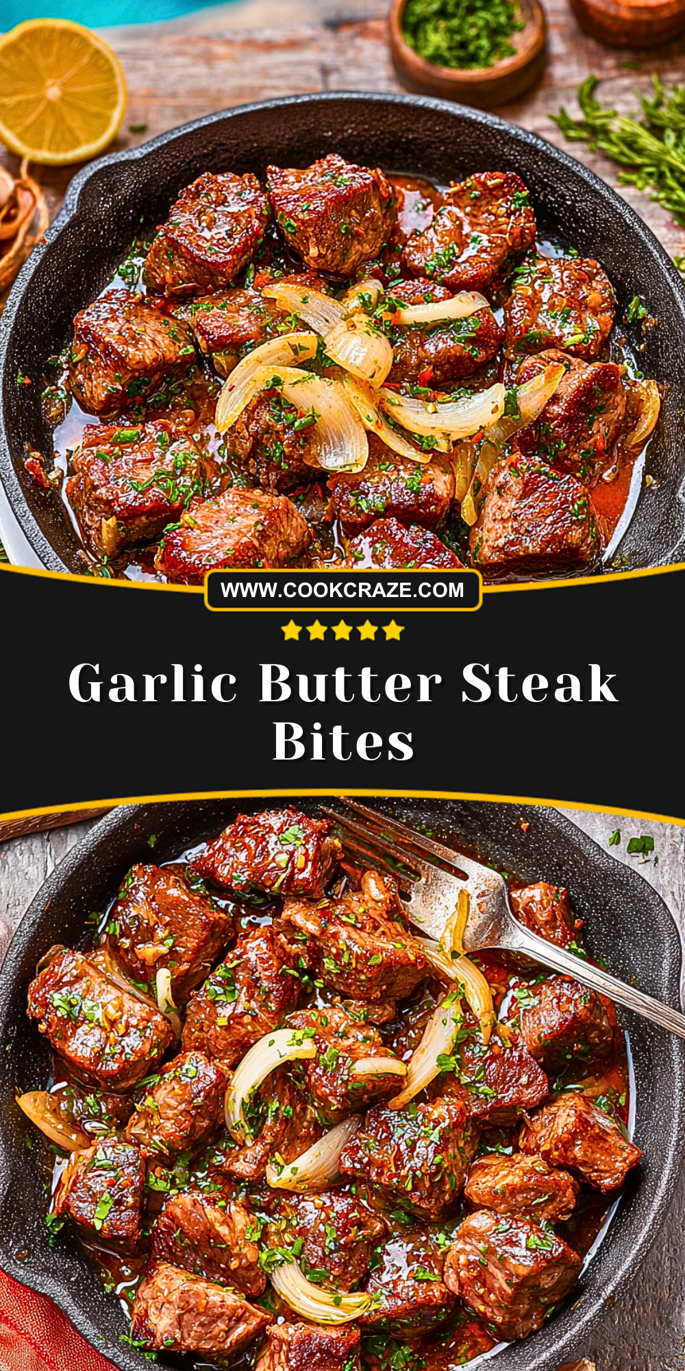 Garlic Butter Steak Bites - Cook Craze