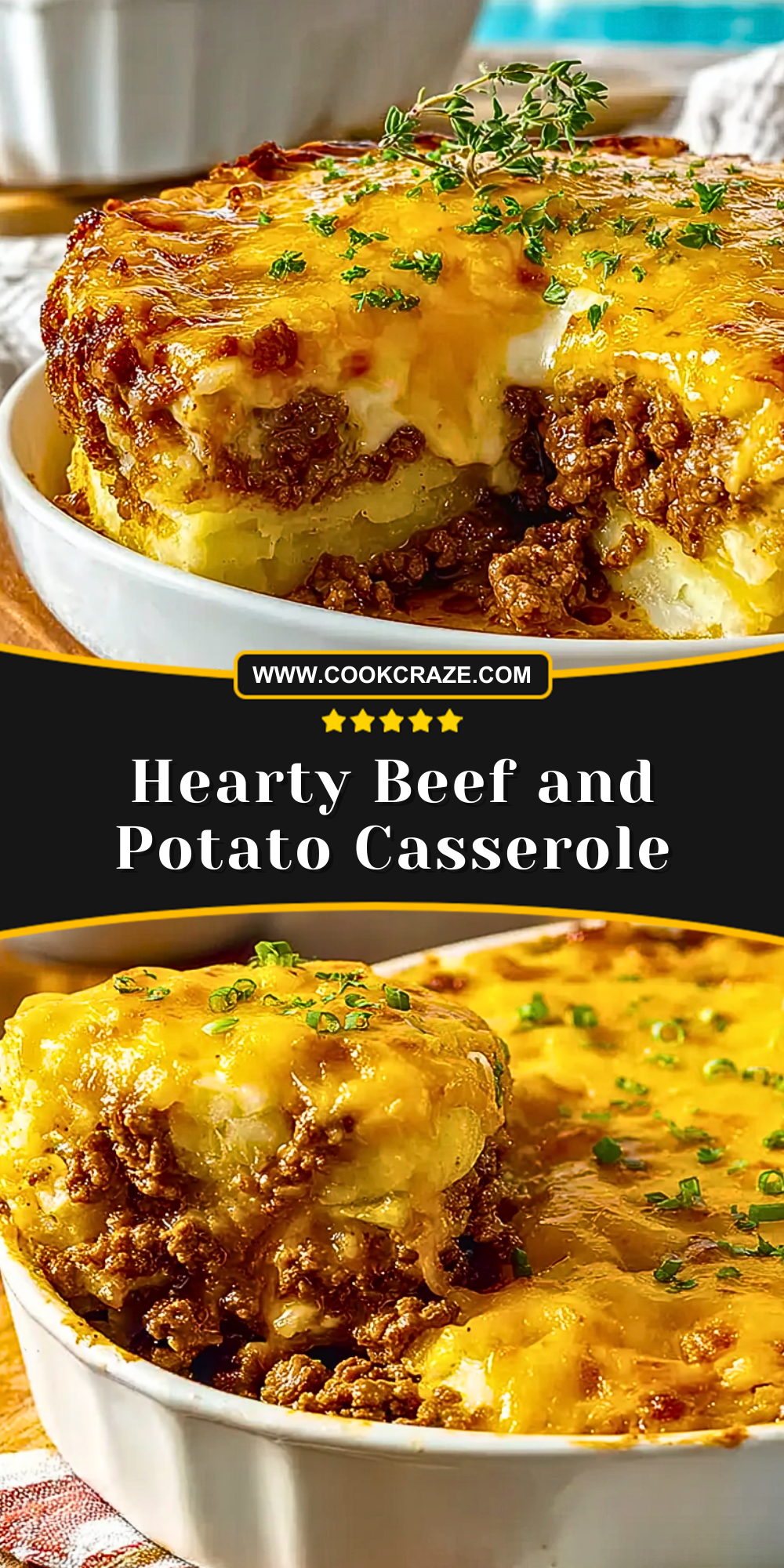 Hearty Beef and Potato Casserole - Cook Craze