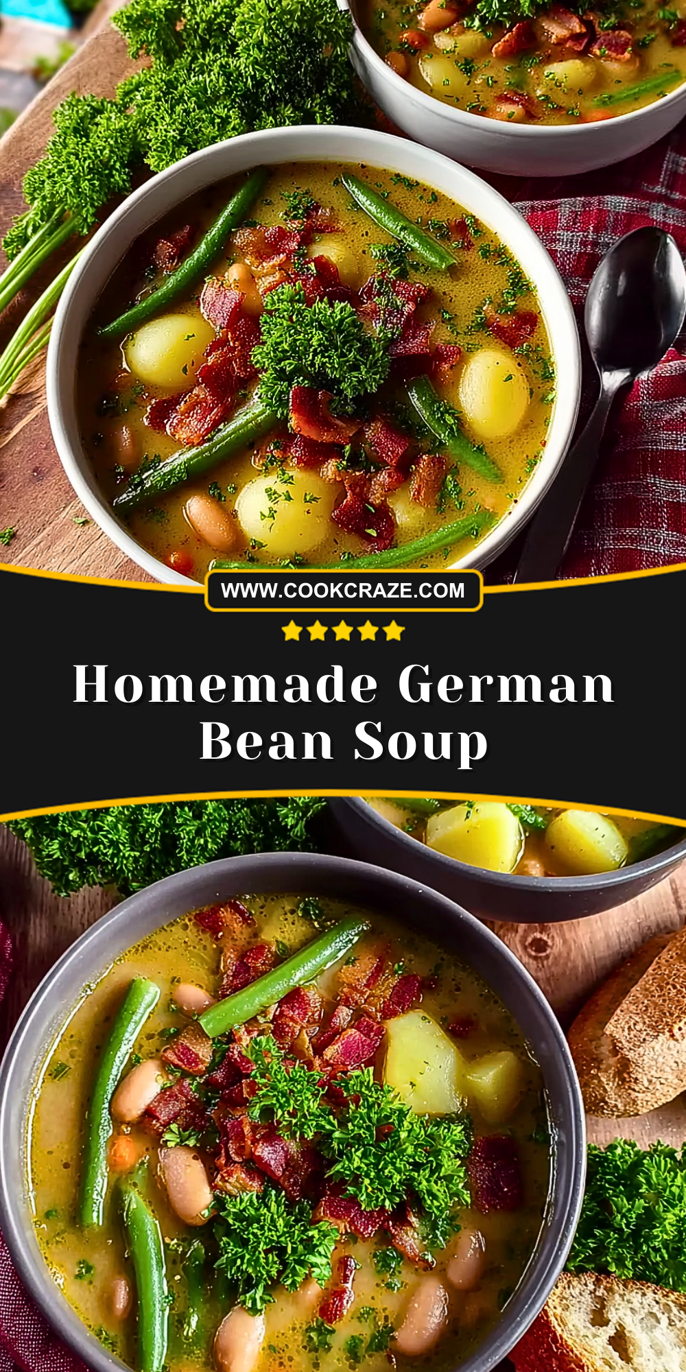 Homemade German Bean Soup - Cook Craze