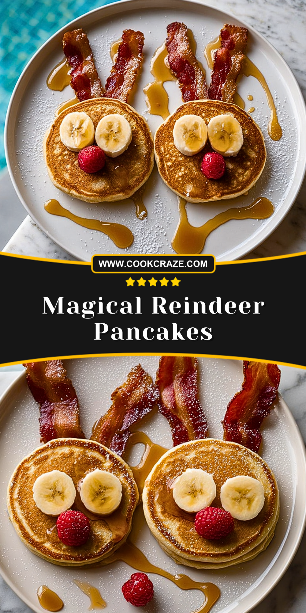 Magical Reindeer Pancakes - Cook Craze