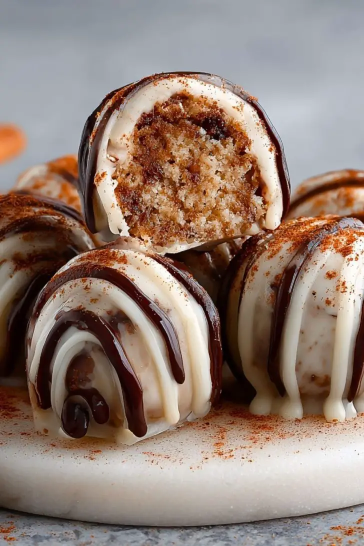 No-Bake Cinnamon Roll Truffles - Cook Craze