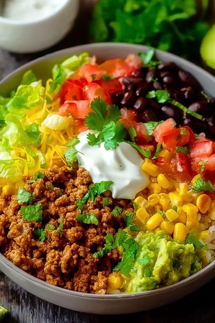 Quick and Easy Taco Bowl - Cook Craze