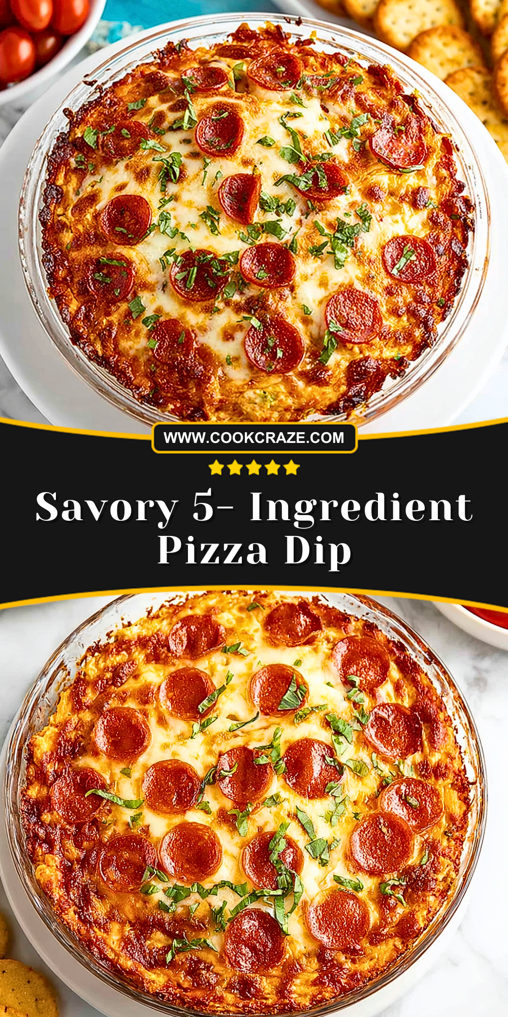Savory 5-Ingredient Pizza Dip - Cook Craze