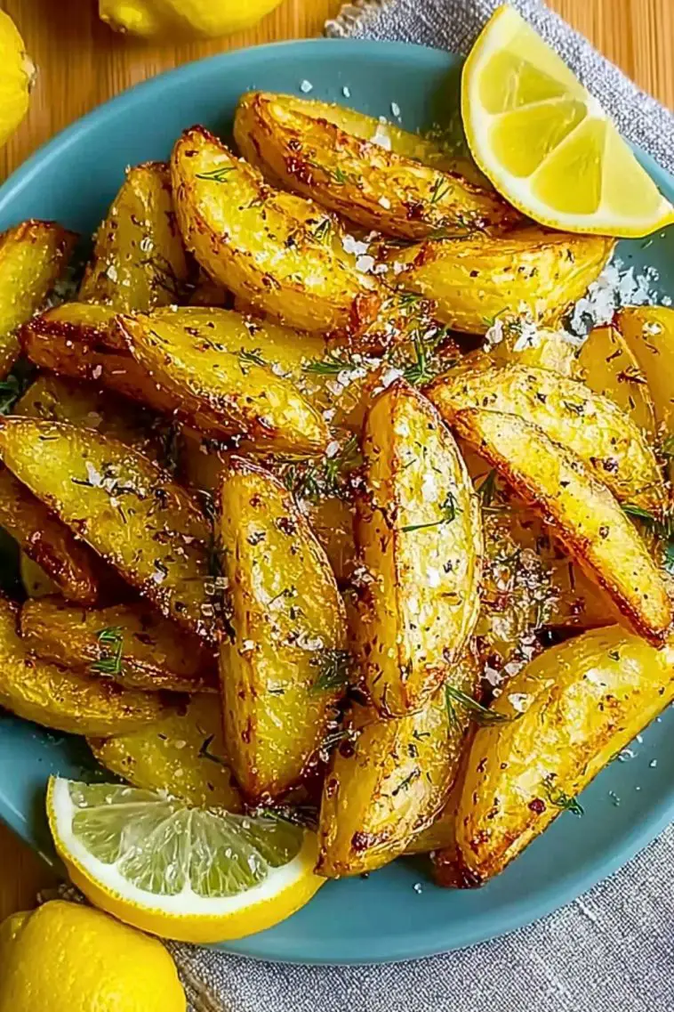 Simple Crispy Greek Lemon Potatoes - Cook Craze