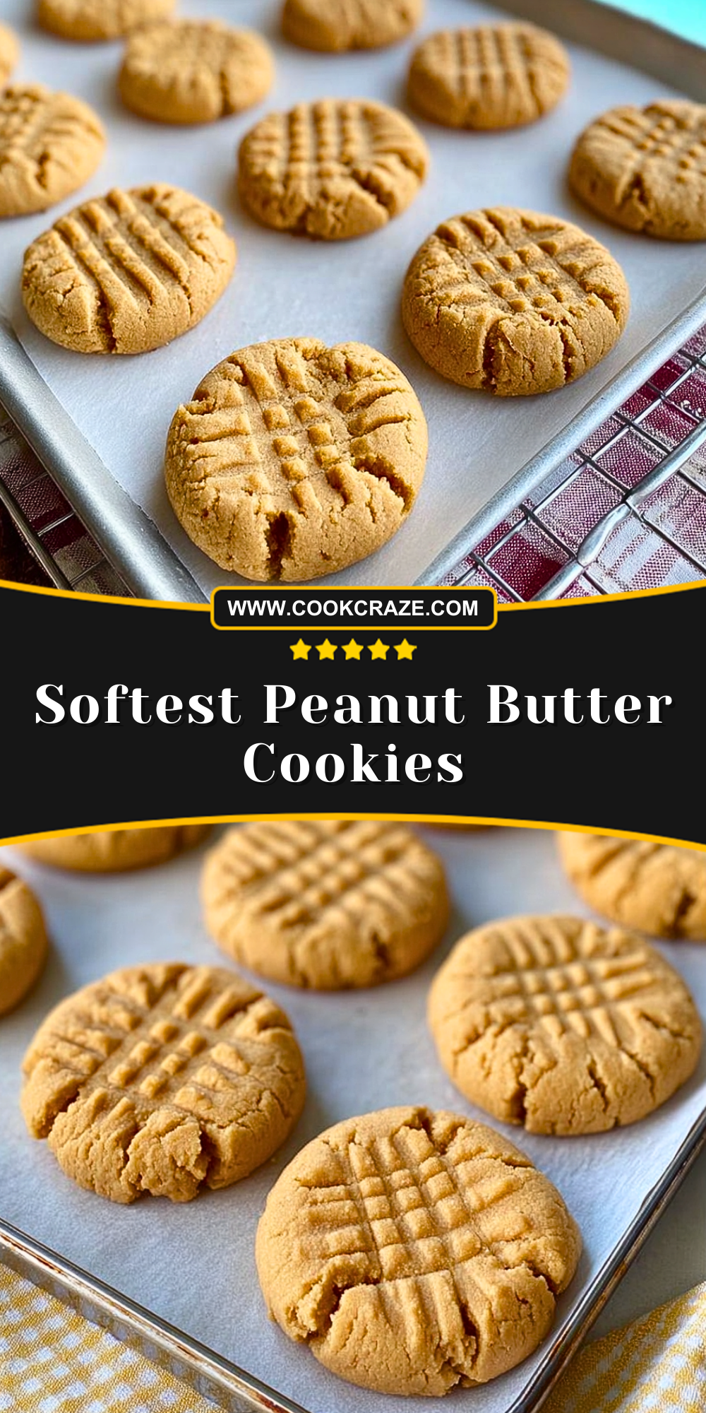Softest Peanut Butter Cookies - Cook Craze