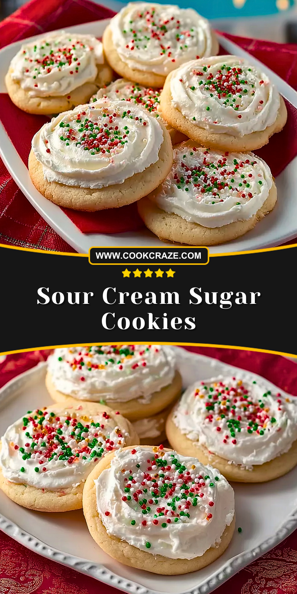 Sour Cream Sugar Cookies - Cook Craze