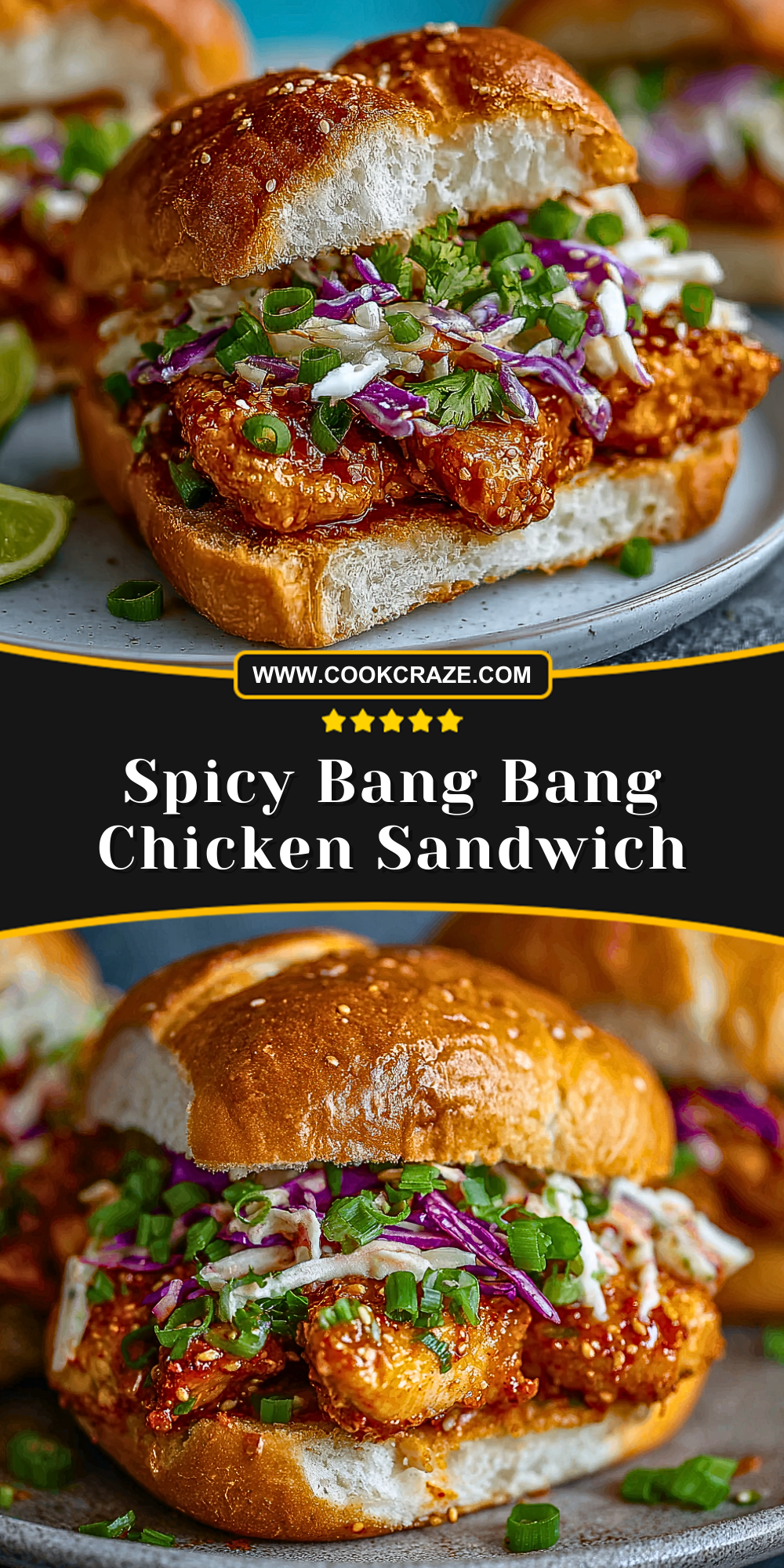 Spicy Bang Bang Chicken Sandwich - Cook Craze