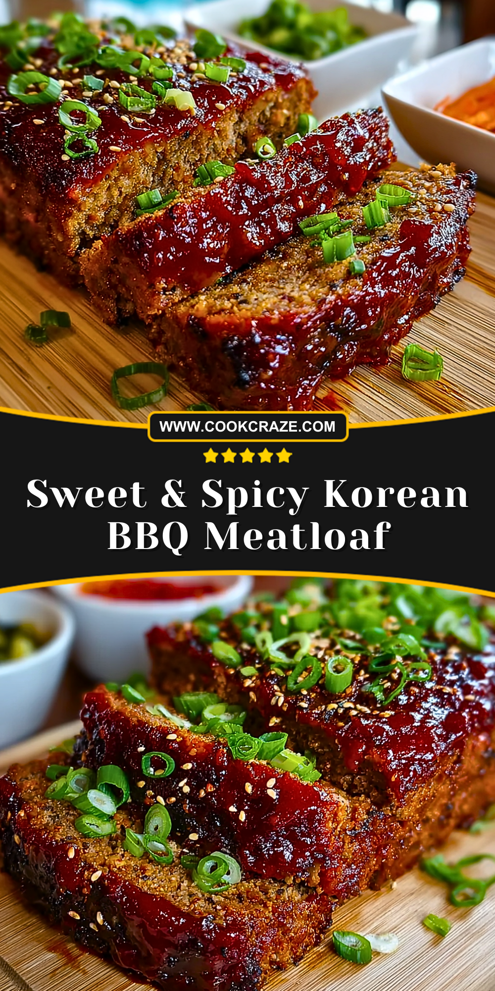 Sweet & Spicy Korean BBQ Meatloaf - Cook Craze