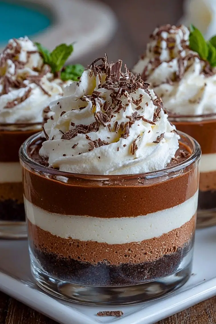 Triple Chocolate Mousse Cups - Cook Craze