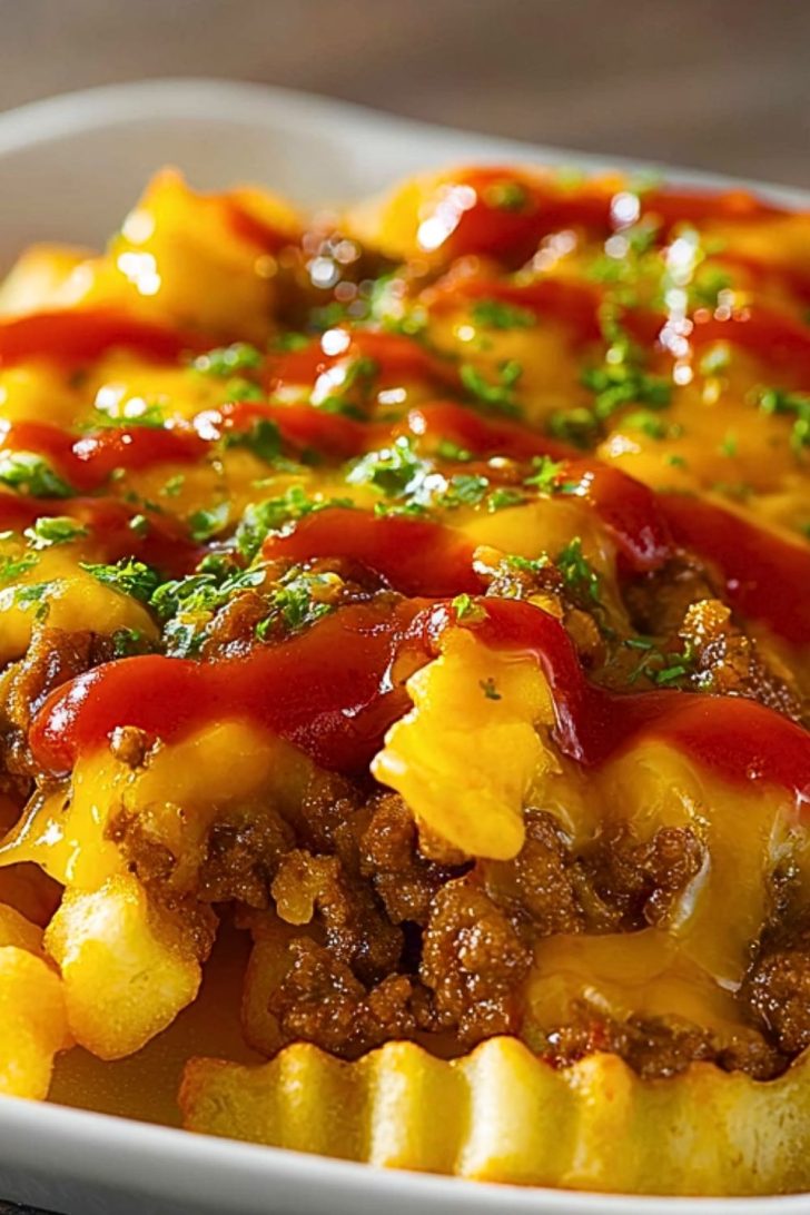 Cheeseburger French Fry Bake - Cook Craze